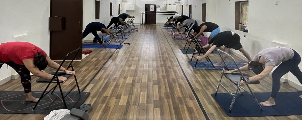 Alignment Correction With Iyengar Chairs - Yoga Classes Bandra West & Khar, Mumbai | Yoga Central